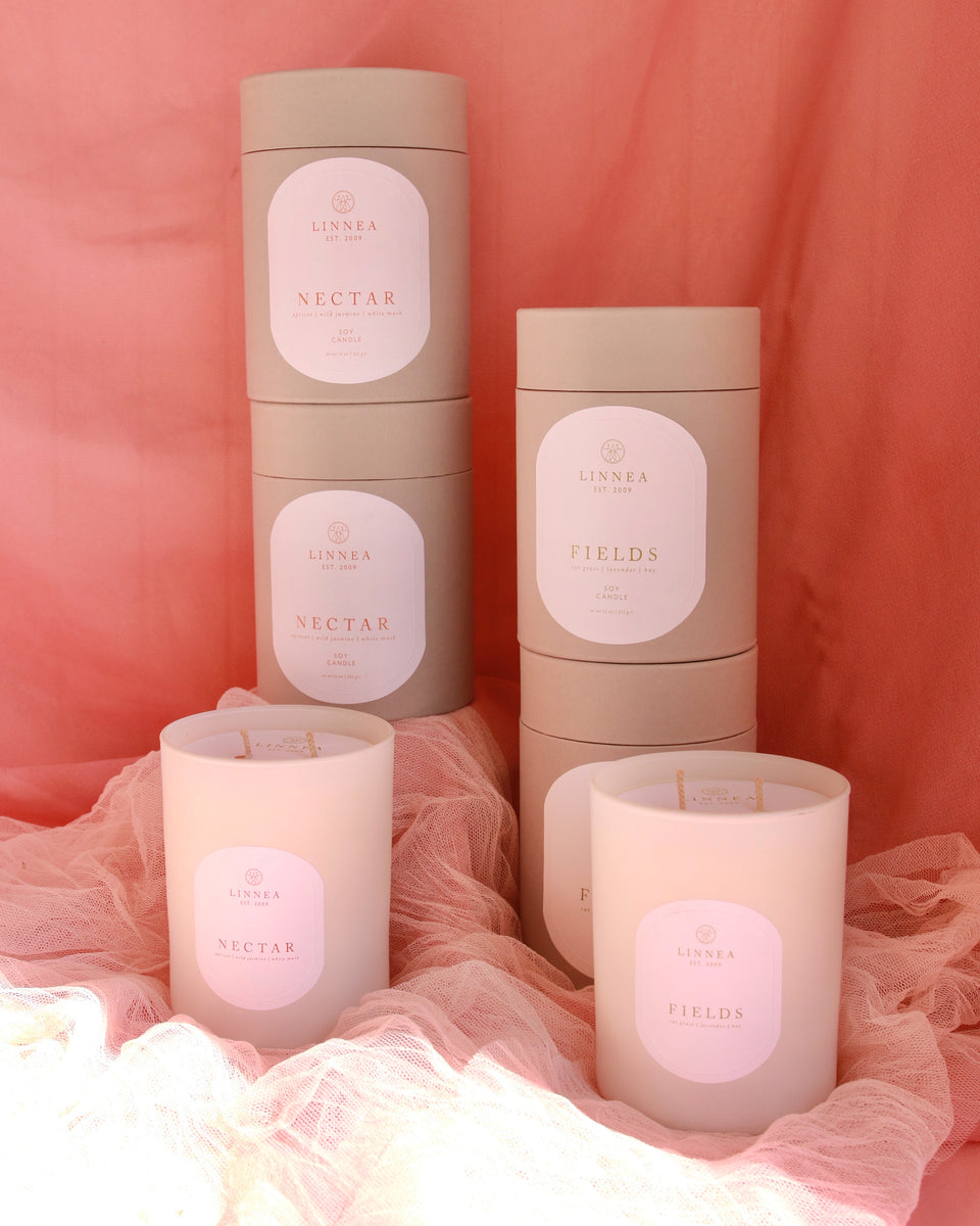 Linnea | Two-Wick Candles – Rococo Floral co.